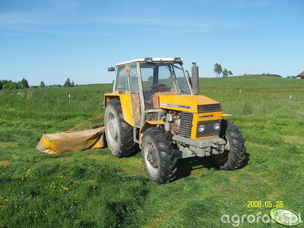 Fotografia ciagnik Ursus C-385A z kosiarką rotacyjną id:67897 - Galeria ...